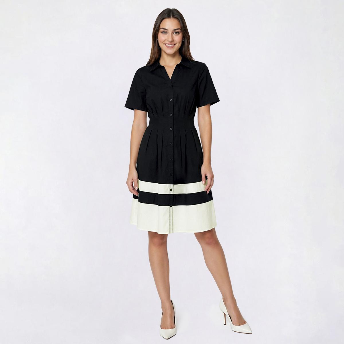 Click here for Womens Figueroa & Flower Color Block Stripe Shirtd... prices